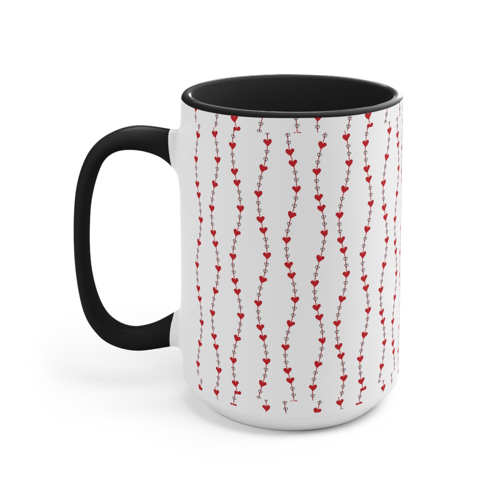 Valentines Mug Valentines Day Coffee Mug 11 Oz Mug Hearts Coffee Mug