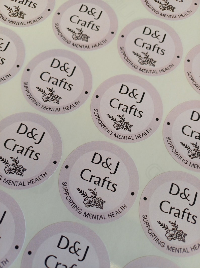 Round Logo Sticker and Product Label Professional Stickers, Free Design ...