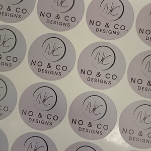 Round Logo Sticker and Product Label Professional Stickers, Free Design ...