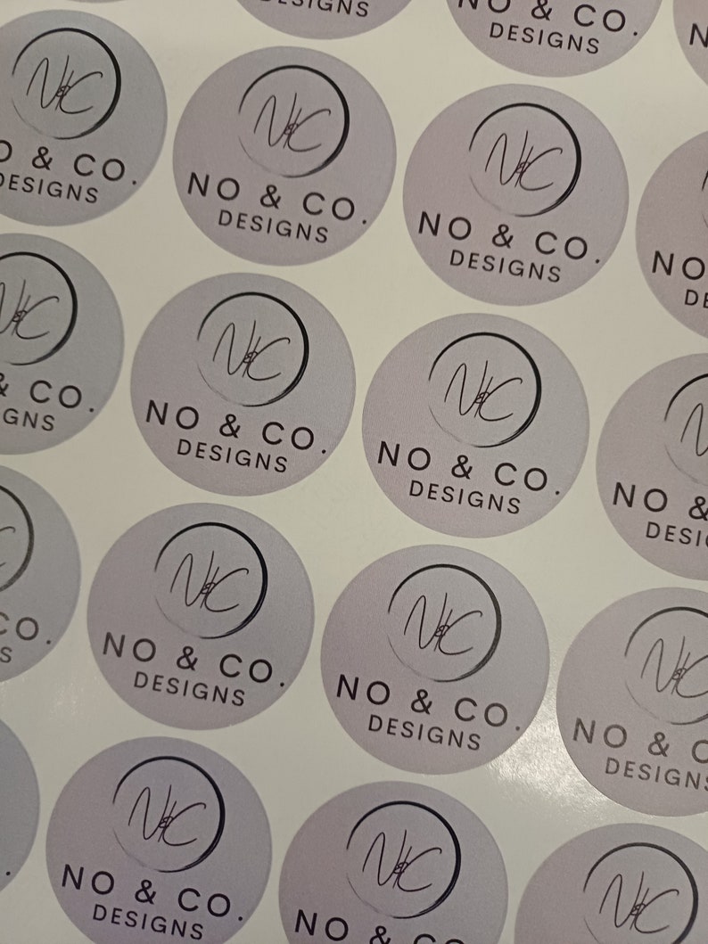 Round Logo Sticker and Product Label Professional Stickers, Free Design ...