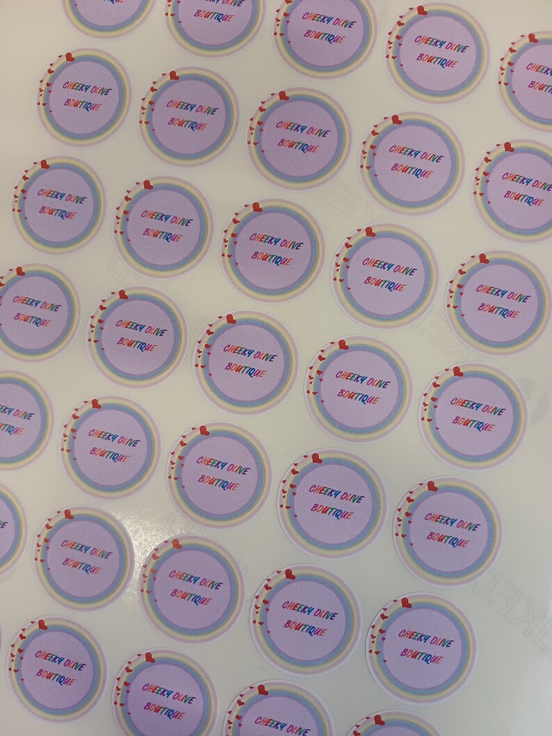 Round Logo Sticker and Product Label Professional Stickers, Free Design ...