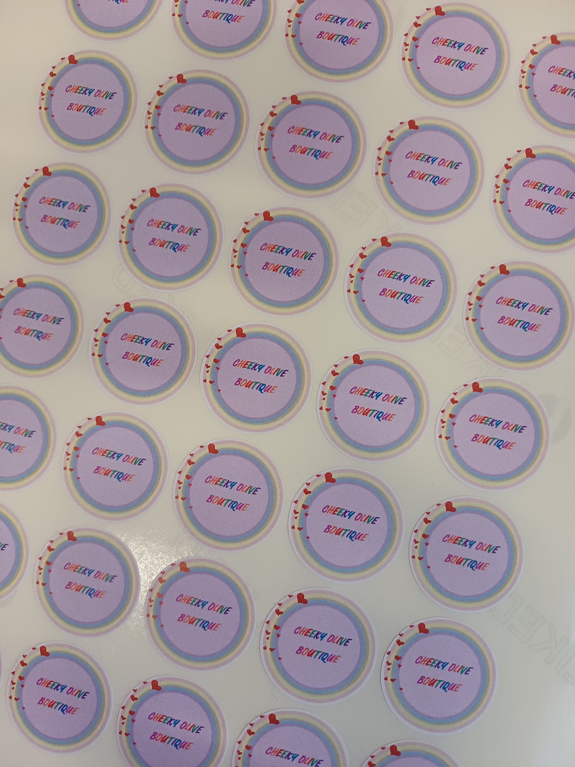 Round Logo Sticker and Product Label Professional Stickers, Free Design ...