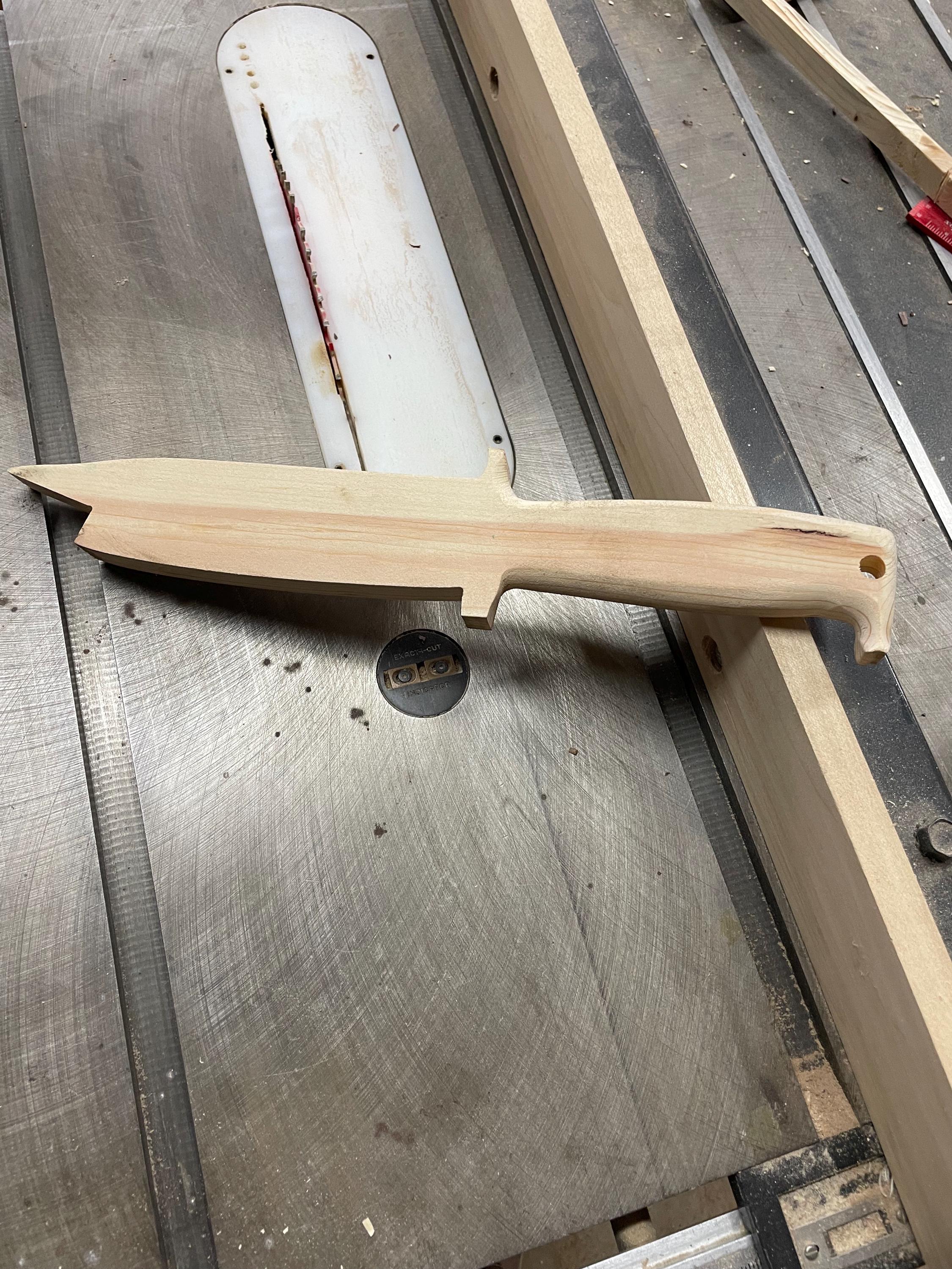 Combat Knife Push Stick CNC Cut File - Etsy