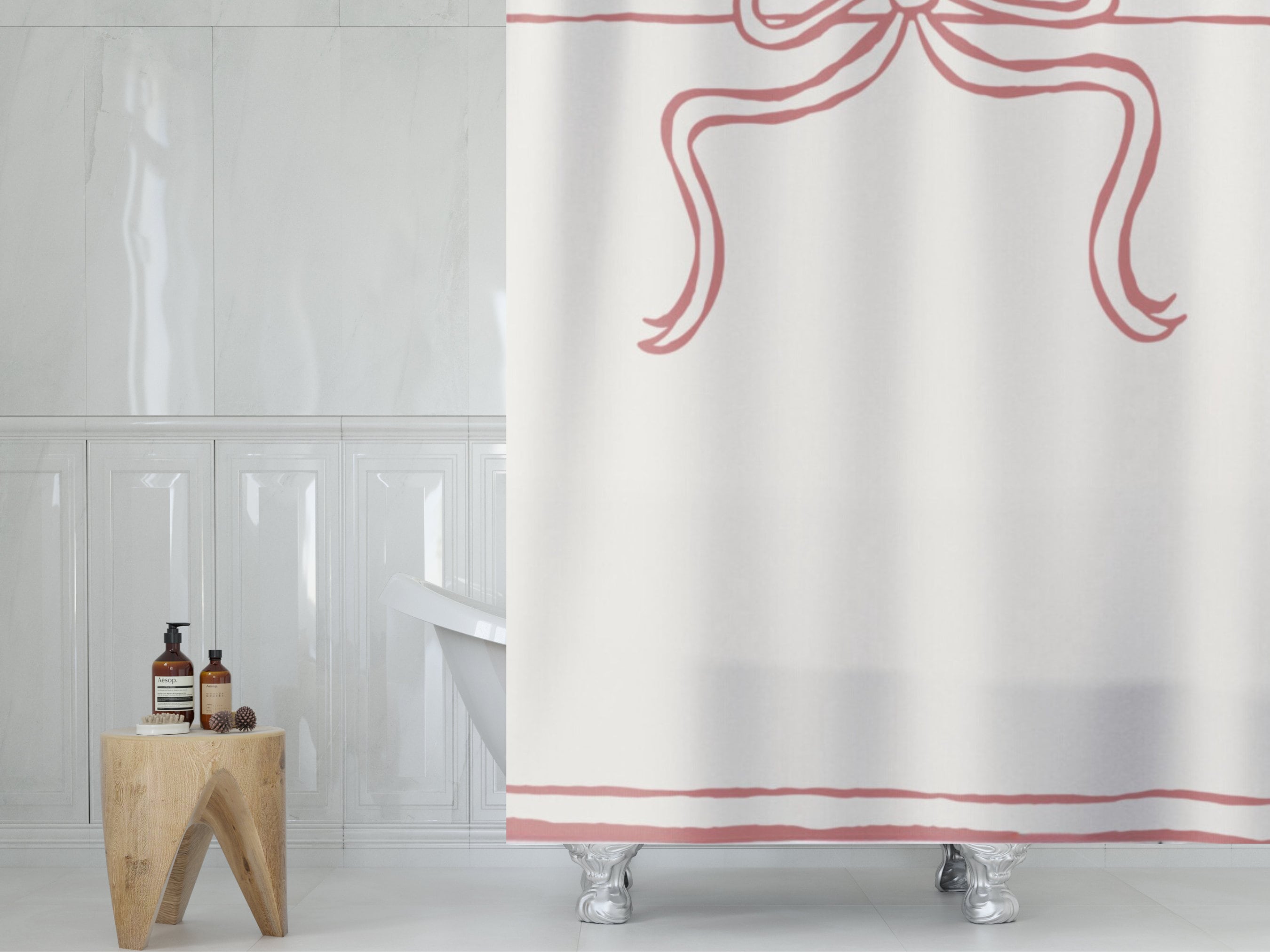 Coquette Bow Shower Curtain - Etsy