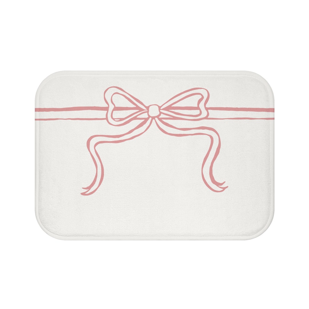 Coquette Bow Bath Mat - Etsy