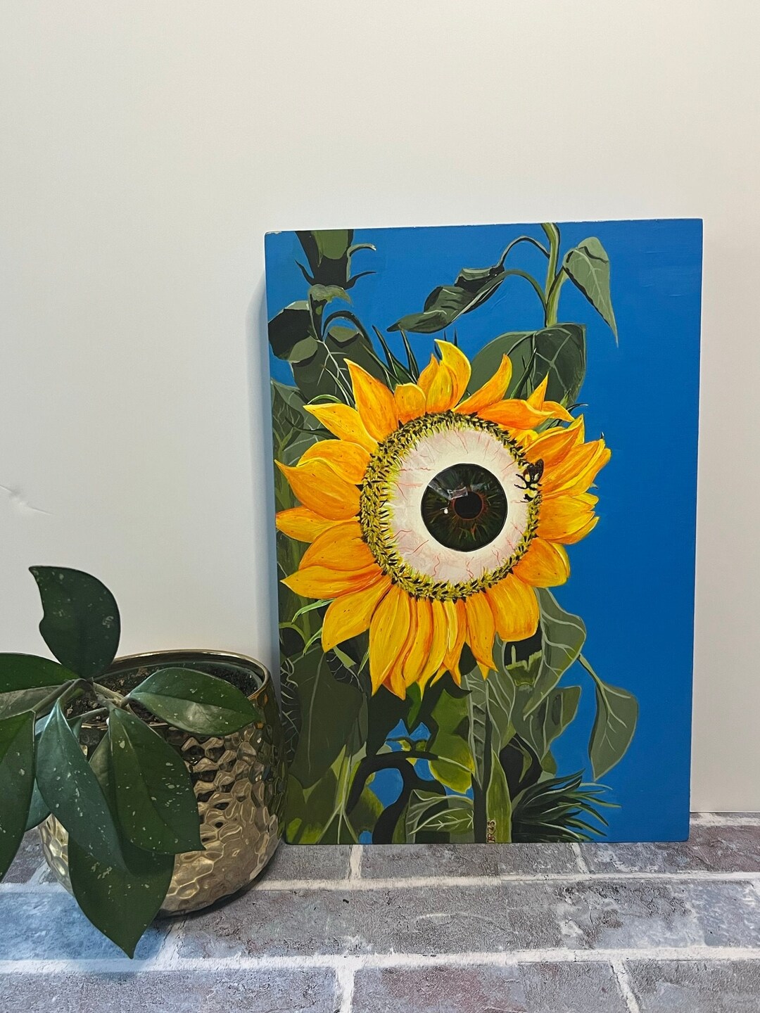 Sunflower Eye Print - Etsy