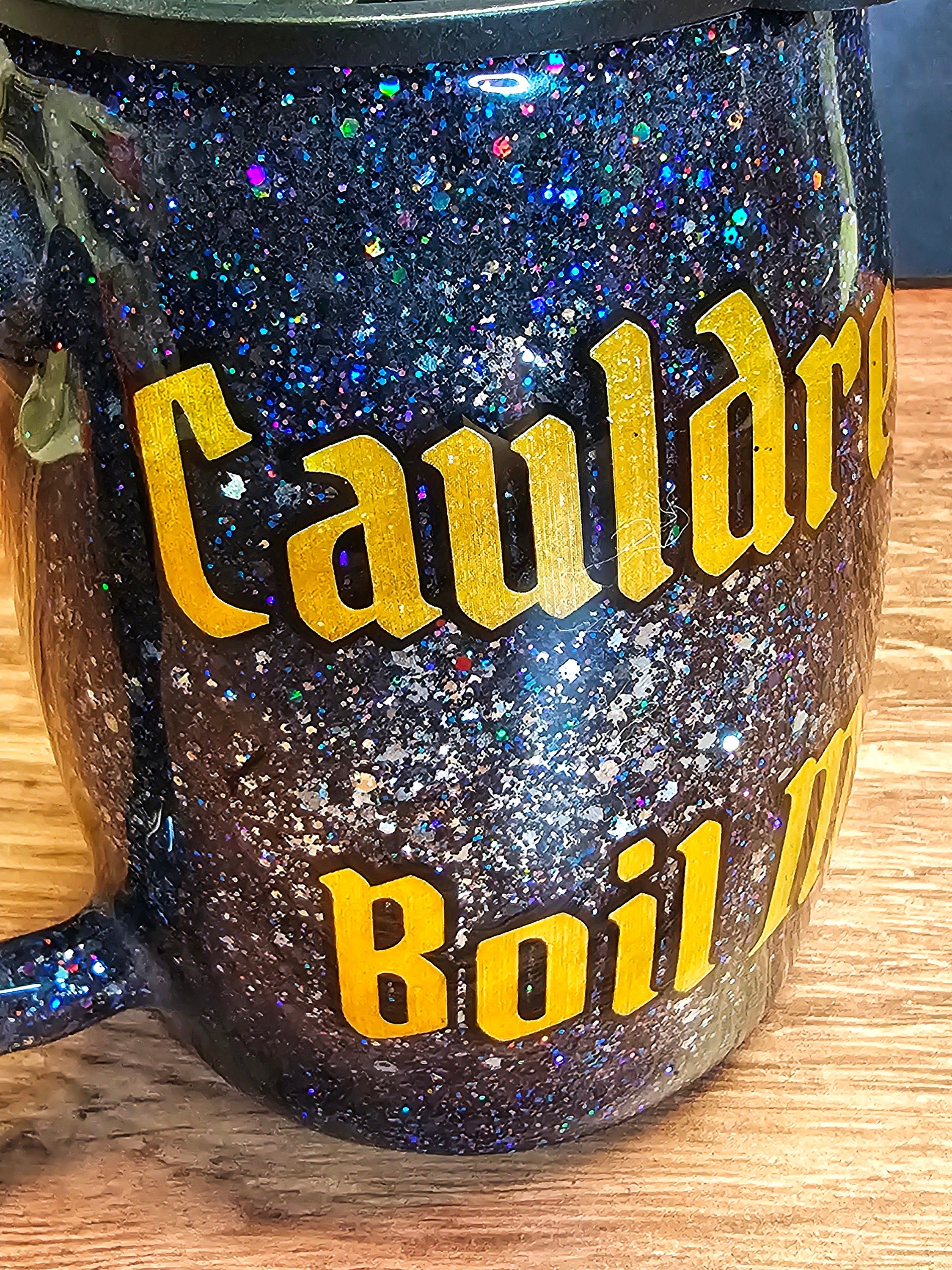 Cauldron Boil Me, ACOTAR, Coffee Mug, Stainless Steel, Glitter, Epoxy ...