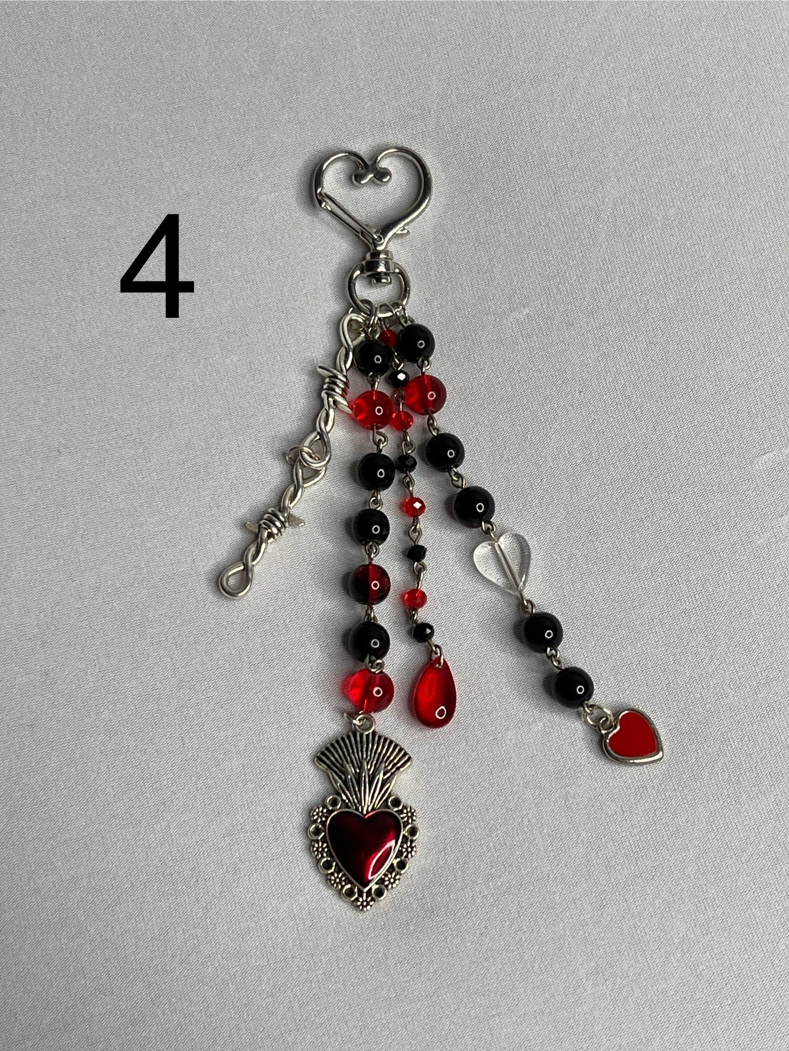 Sacred Heart Gothic Keychains - Etsy