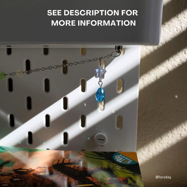 Beaded Chain | Room Decor | Glass Beads | Small Shelf Decor | Desk ...