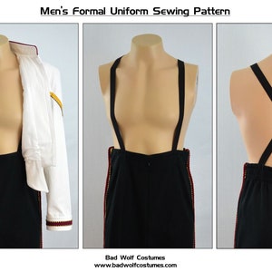 Men's Formal Uniform Sewing Pattern - Etsy