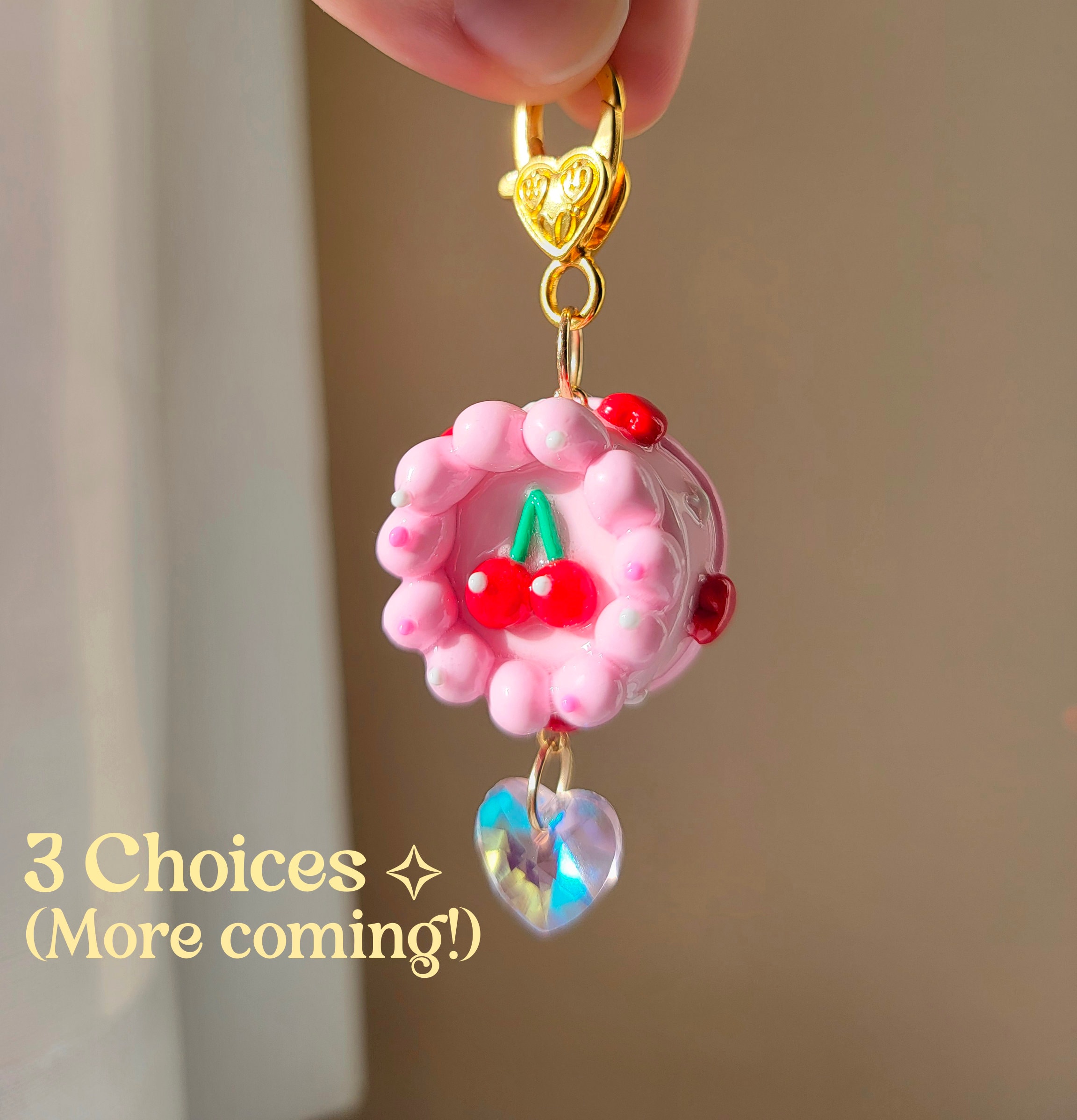 Cake Charms Cute Polymer Charms Handmade Keychains - Etsy