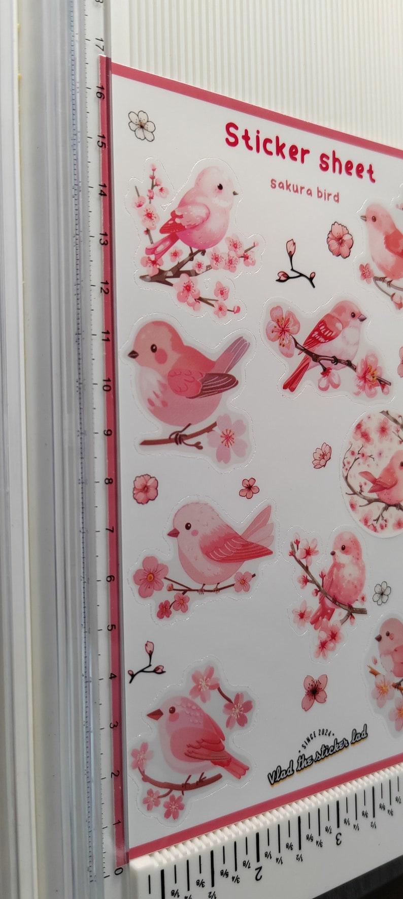 Pink Sakura Sticker Sheet 4x6 Vinyl Decals for Planners, Journals, and ...
