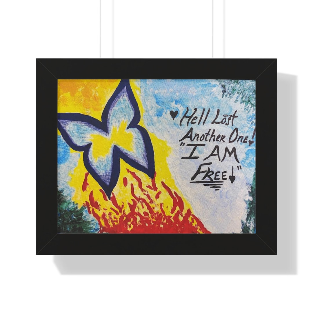 Breaking Free (jesus and Recovery) Framed Horizontal Poster - Etsy