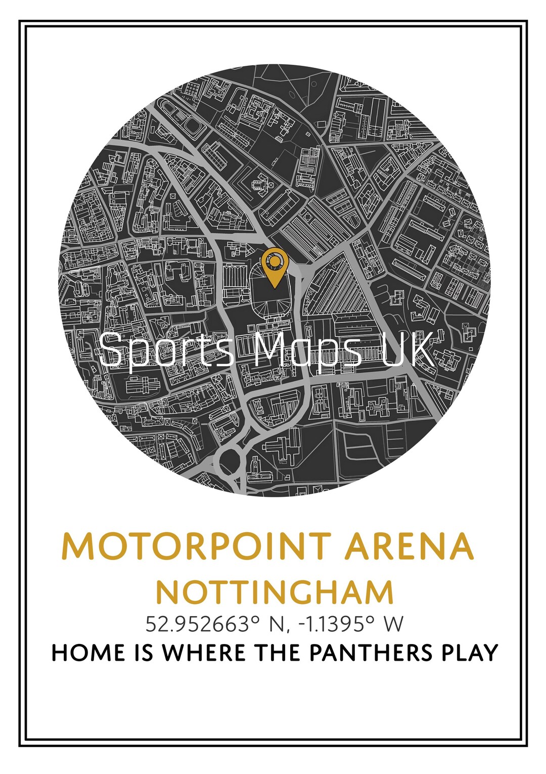 EIHL Ice Hockey - Panthers Map Poster - Etsy