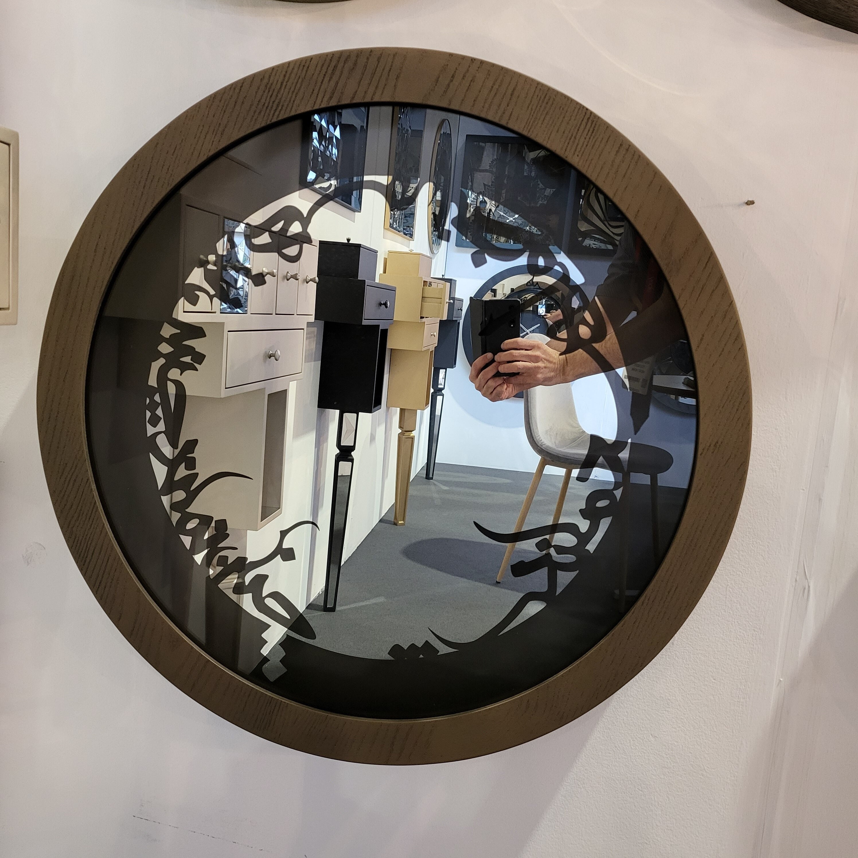 Round Mirror Wall Décor – Ornate Decorative Circle Mirror With Persian ...