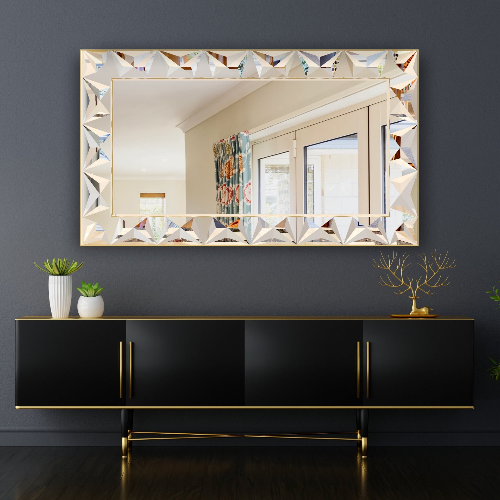 Distinctive Rectangular Wall Mirror for Elegant Homes - Chic Vanity ...