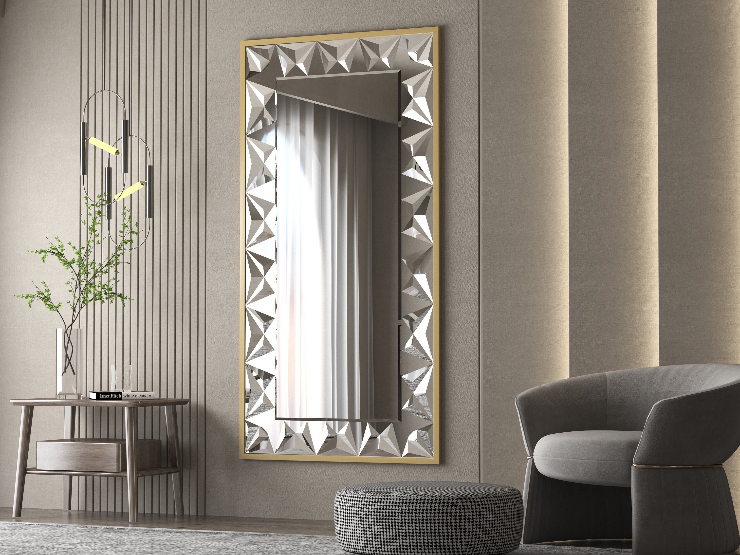 Distinctive Rectangular Wall Mirror for Elegant Homes - Chic Vanity ...