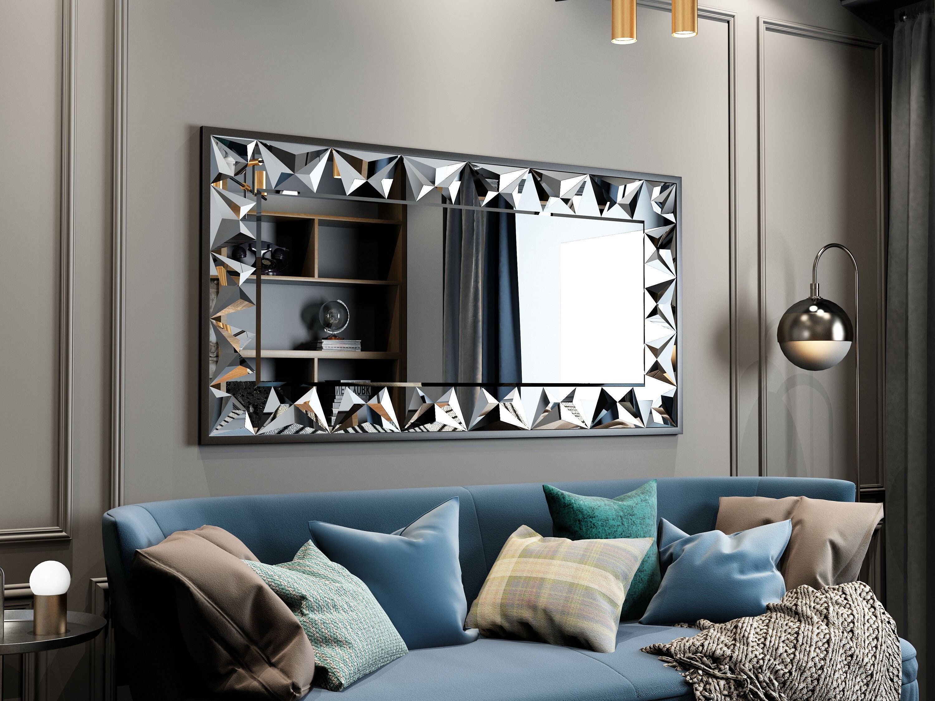 Distinctive Rectangular Wall Mirror for Elegant Homes - Chic Vanity ...