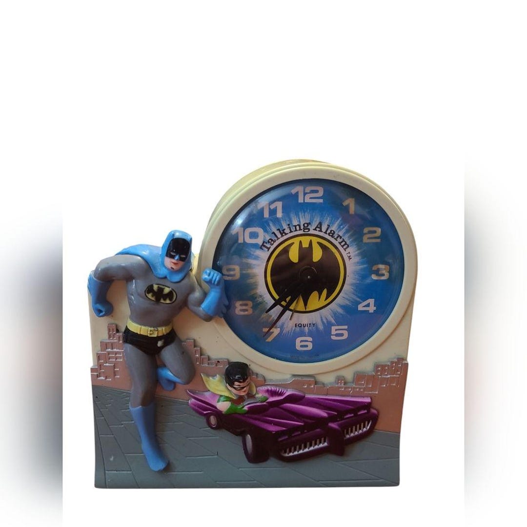 Vintage Janex 1974 Batman & Robin Alarm Clock Clock Works Does Not Talk ...