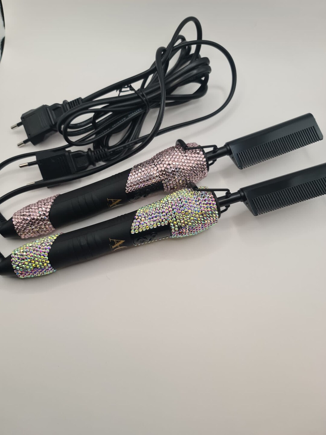 Professional Sparkling Heat Comb, Versatile Electric Hair Brush for ...