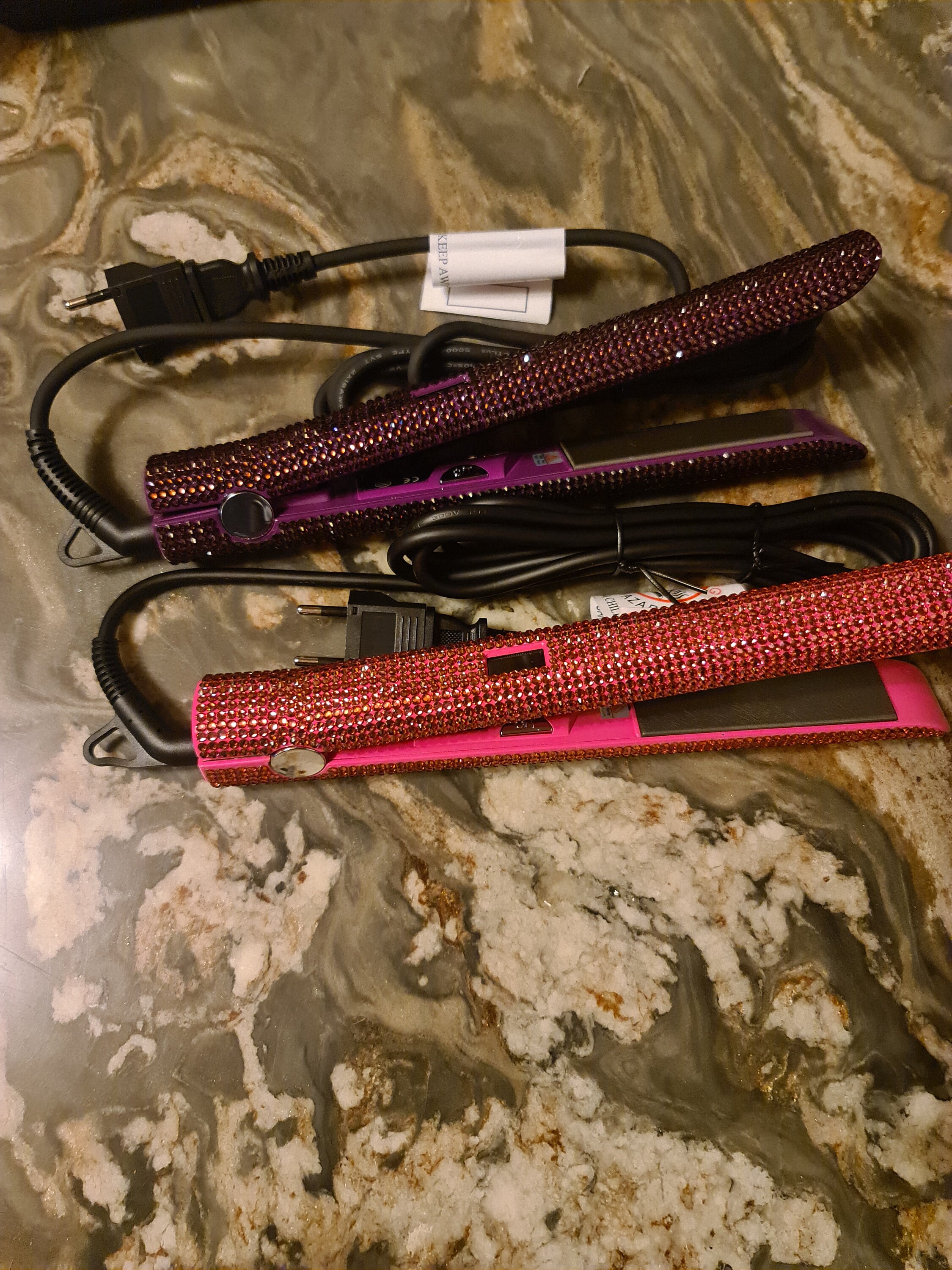 Bling Flat Iron, Rhinestone Flat Iron - Sparkling Flat Iron, Compact ...