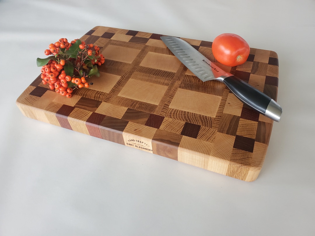 End Grain Cutting Chopping Board And/or Charcuterie Board, Food Safe ...