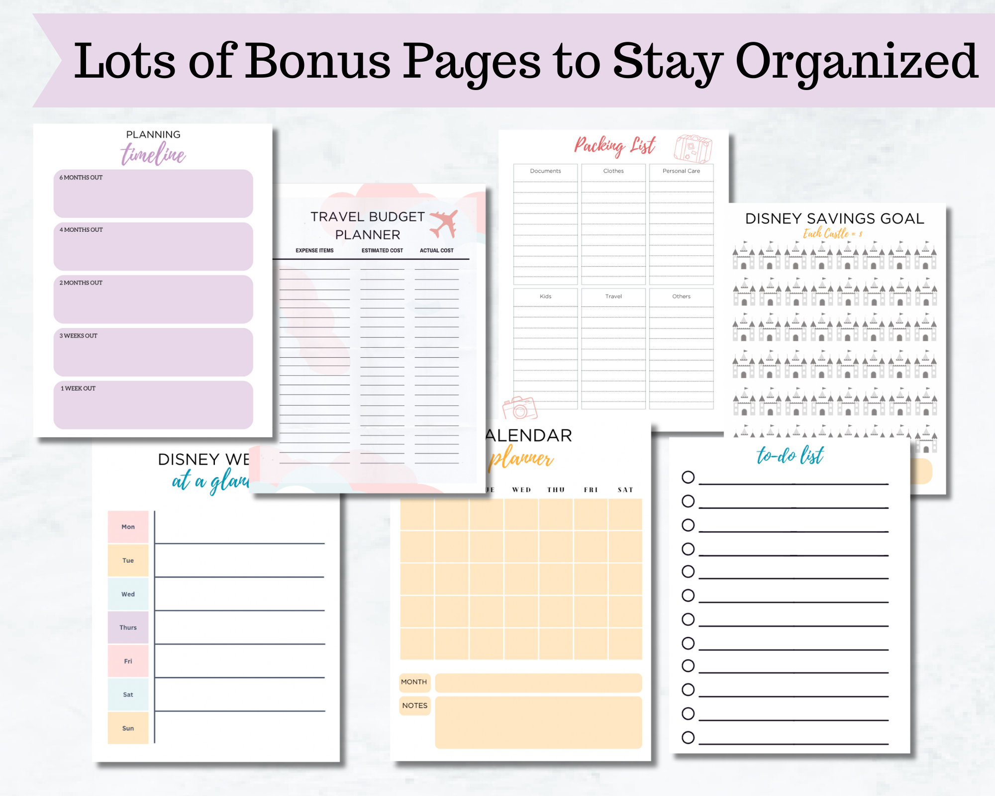 2024 WDW Vacation Planning Printable Guide, WDW Theme Park Vacation ...