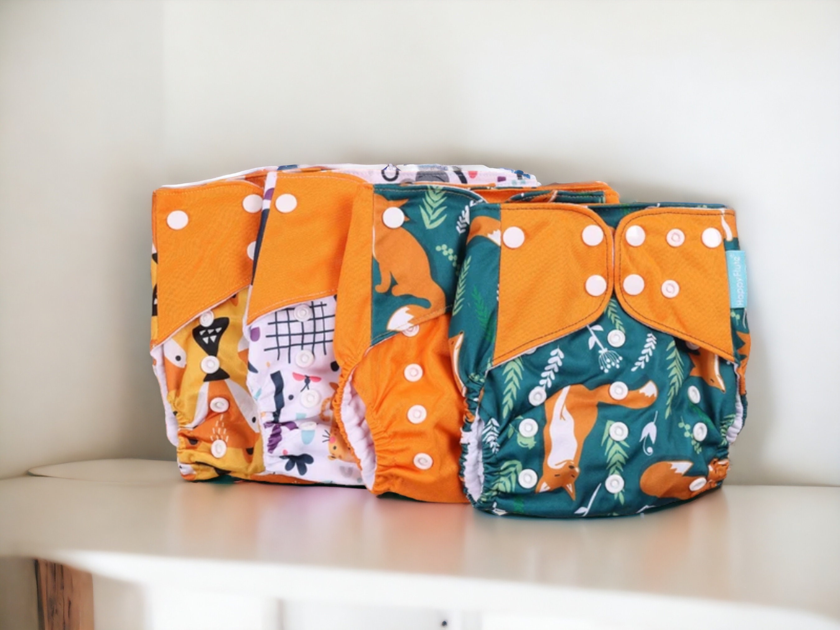 Set of 4 Reusable Baby Cloth Diapers Eco-friendly and Sustainable eco ...