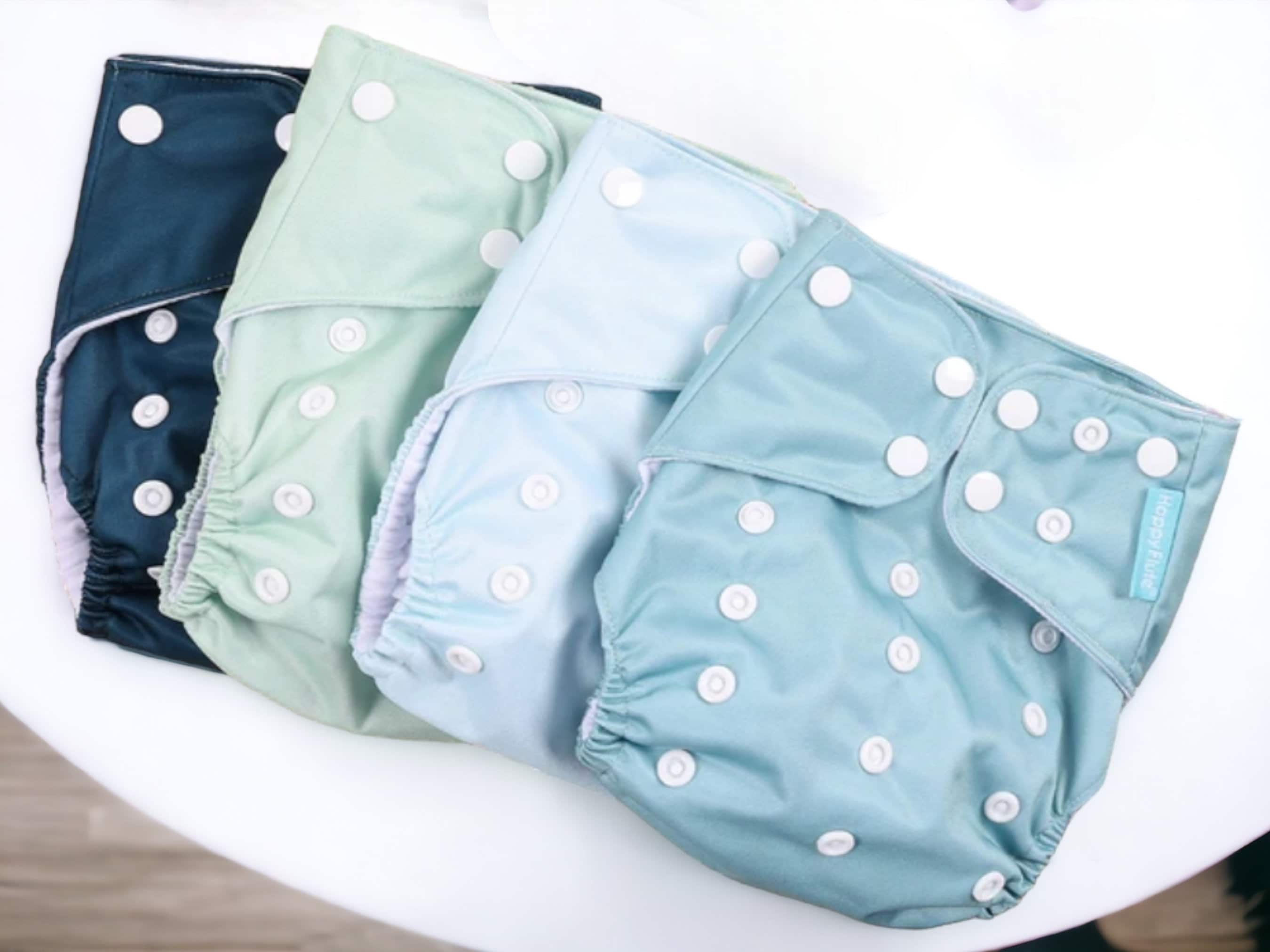 Set of 4 Reusable Baby Cloth Diapers Eco-friendly and Sustainable eco ...