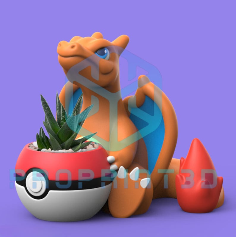 Pokemon Planter STL File Bundle Pack, Pokemon Files Pikachu, Charizard ...