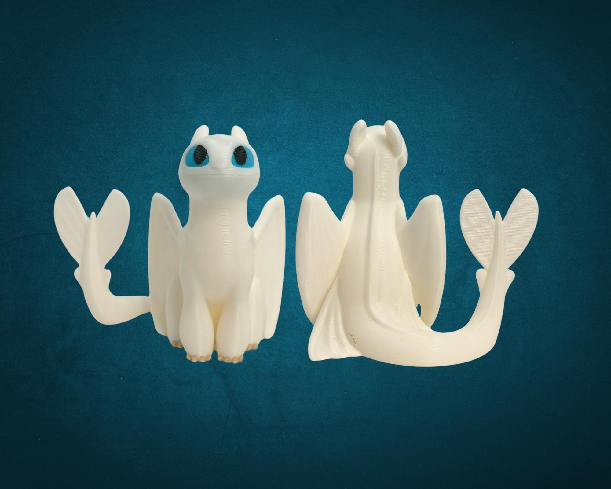 3D Printed Toothless Dragon Family Figurines: HTTYD Gift - Etsy
