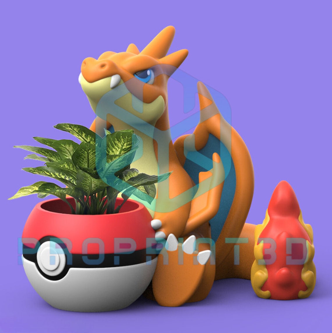 Pokemon Planter STL File Bundle Pack, Pokemon Files Pikachu, Charizard ...