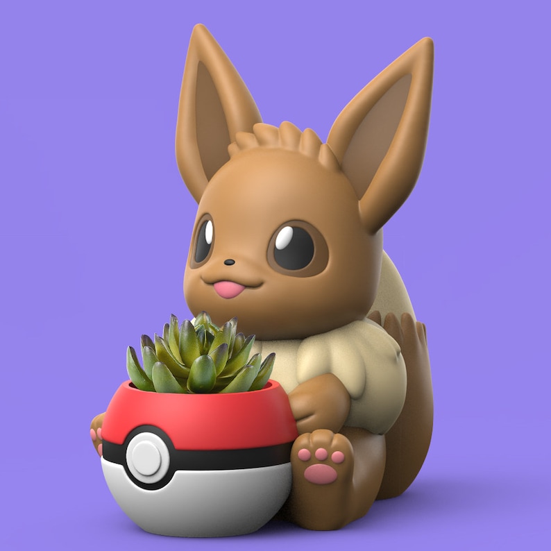 Pokemon Planter STL 3D File Bundle Pack, Pokemon Files - Pikachu ...