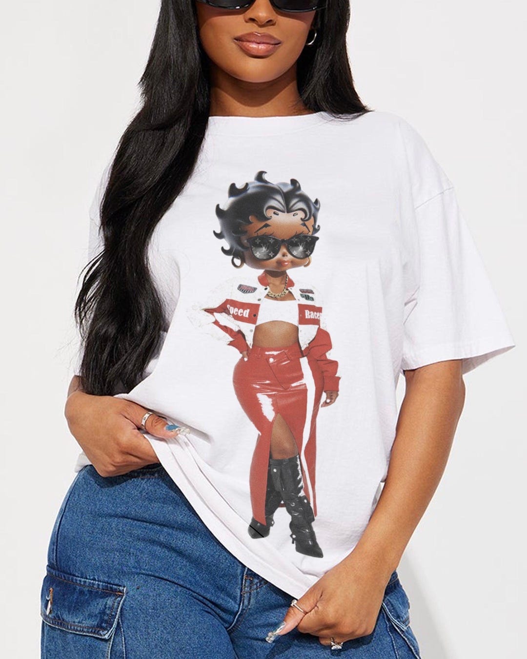 Speed Racer Jacket Betty Boop Transfer - Etsy