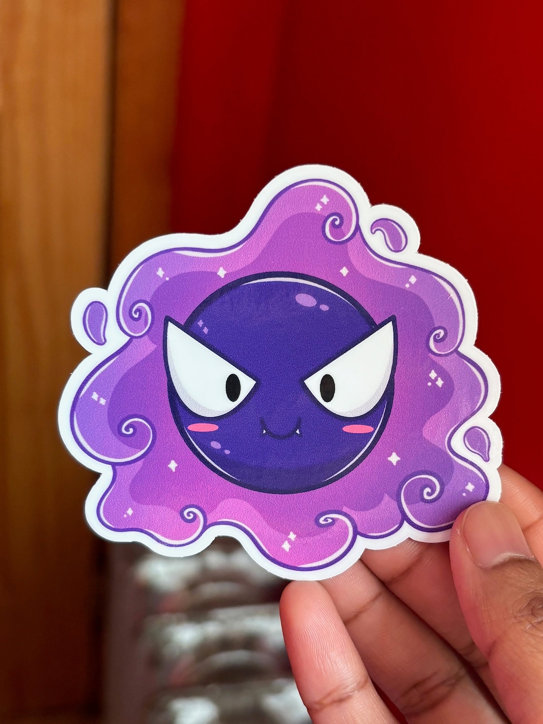 Gastly Gloss Vinyl Sticker - Etsy