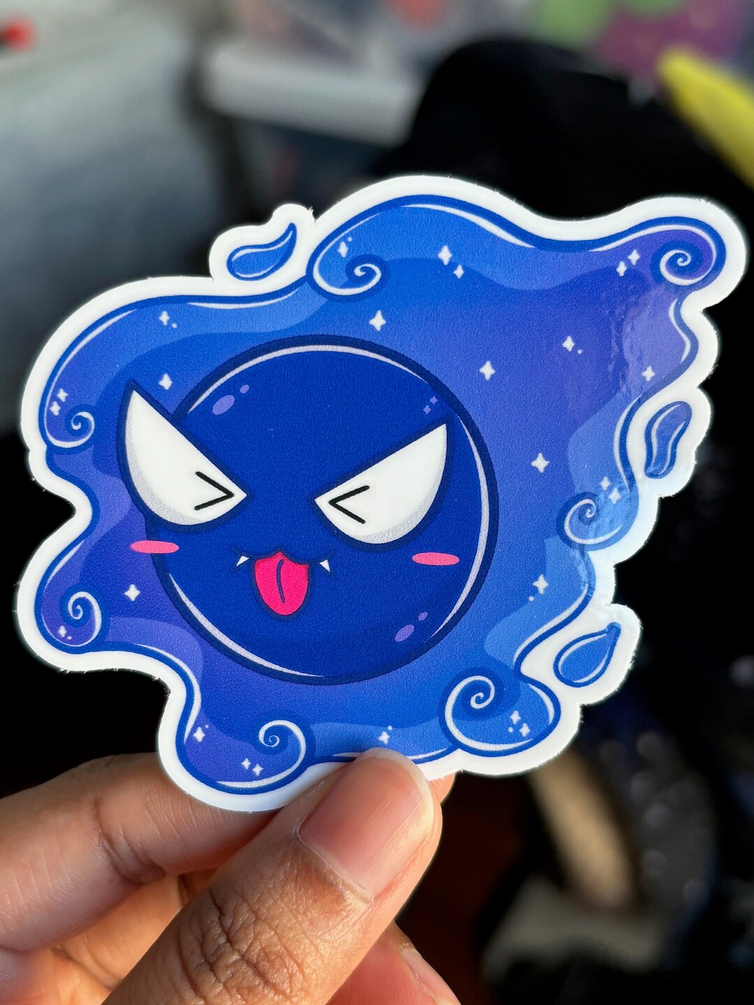 Shiny Gastly Gloss Vinyl Sticker - Etsy