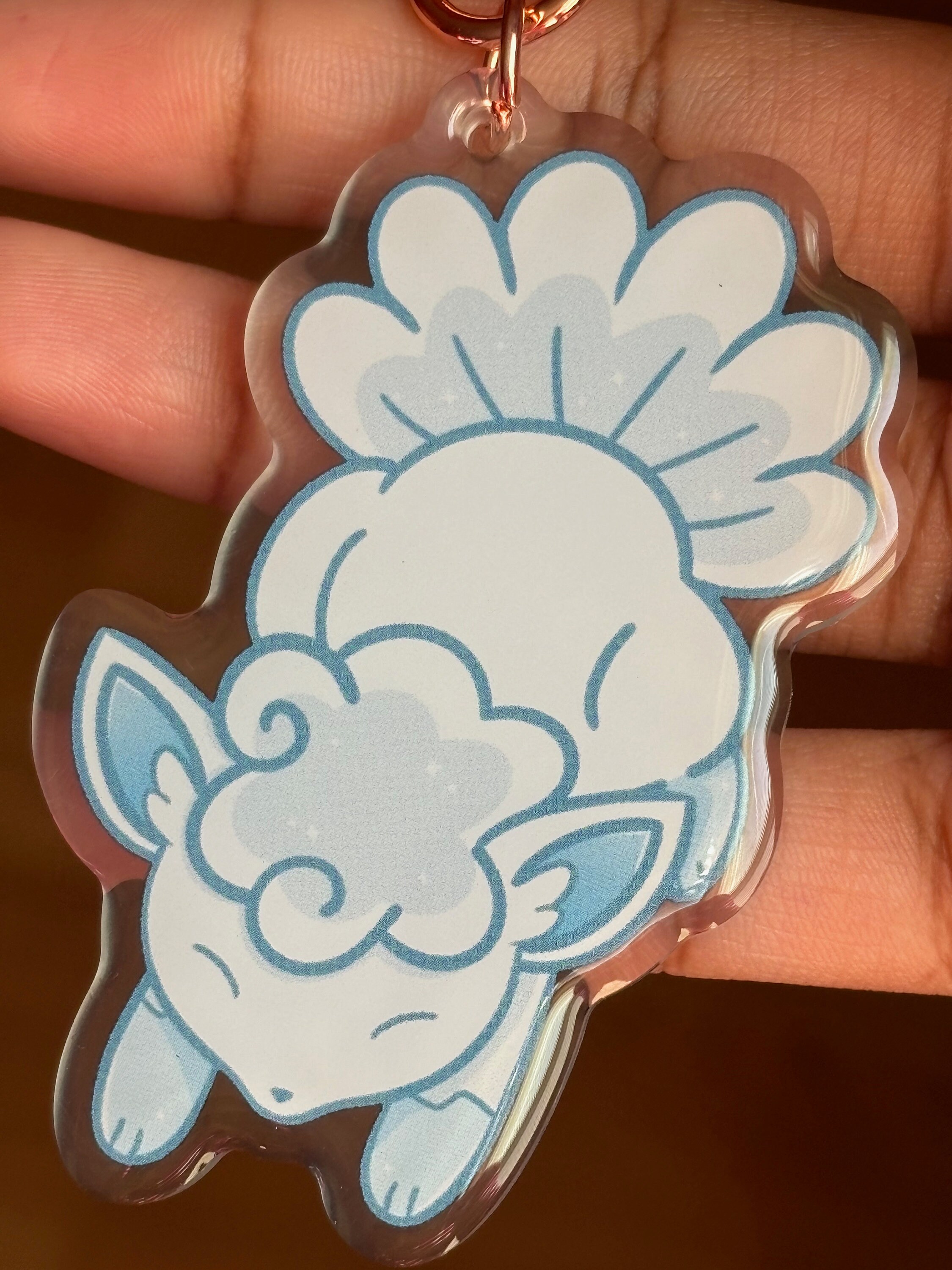 Alolan Vulpix Acrylic Keychain - Etsy