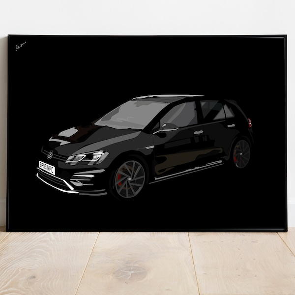 Vw Golf R Poster - Etsy UK