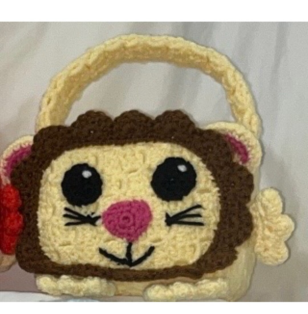 Kit/diy Lion Crochet Gift Basket - Etsy