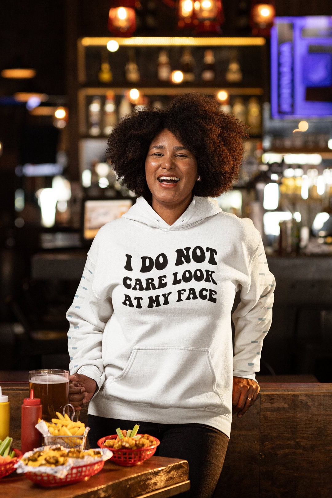I Do Not Care Look at My Face SVG & PNG Set - Etsy
