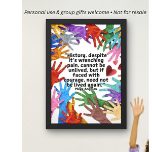 Maya Angelou Quote Poster – Black History Month Classroom Decor ...