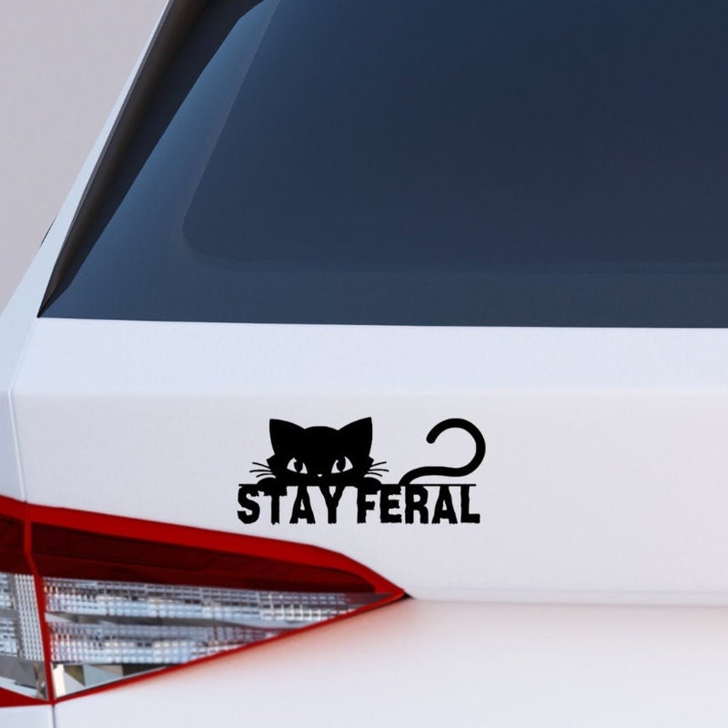 Cat Car Decal - Etsy