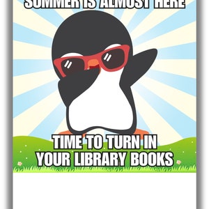 Return Library Book Memes Printable – Digital Download – Reusable ...