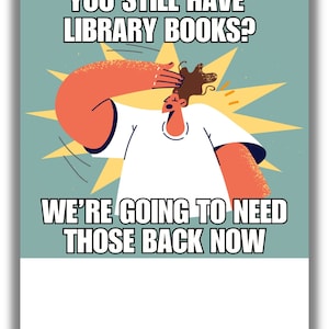 Return Library Book Memes Printable – Digital Download – Reusable ...