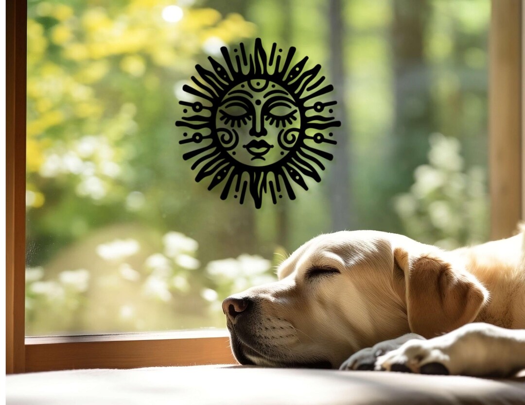 Tribal Sun Car Decal: Permanent Vinyl Window Sticker - Etsy