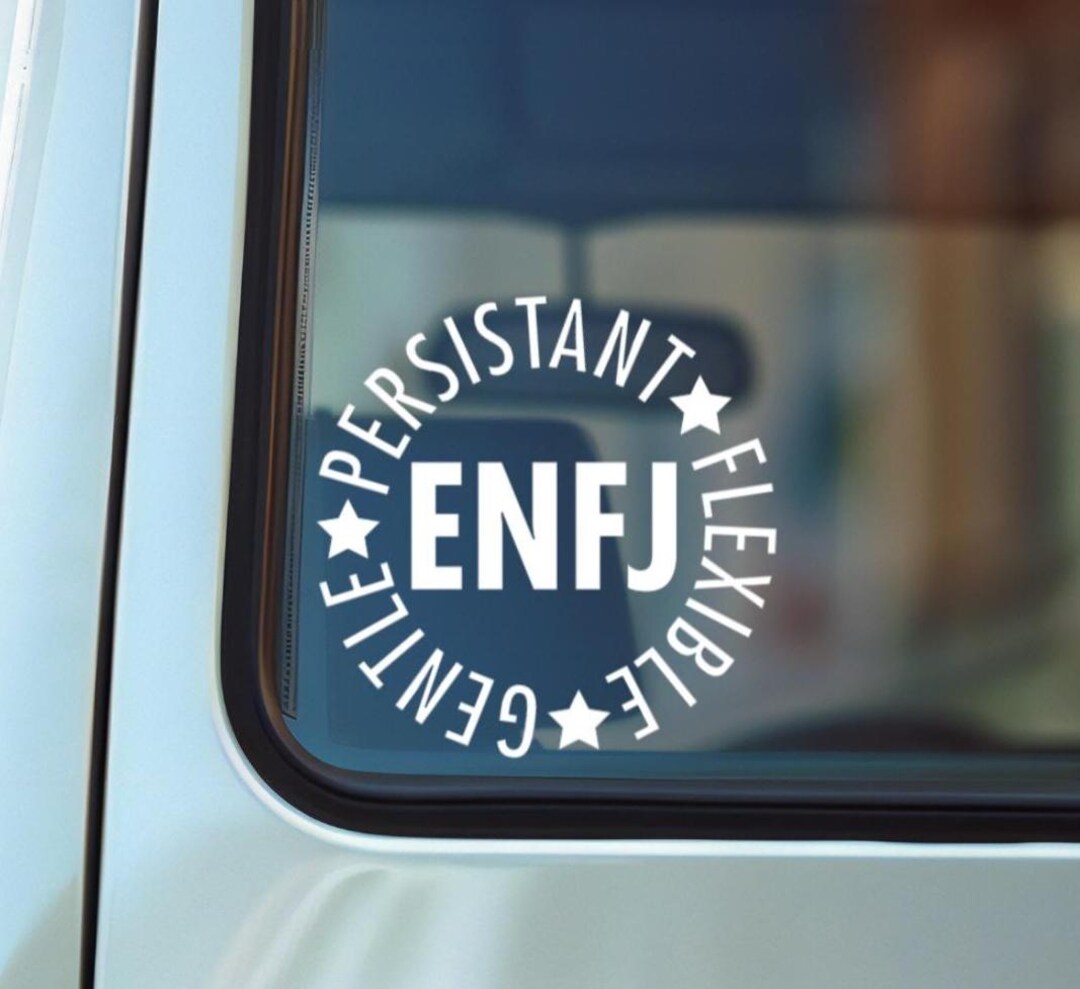 ENFJ Vinyl Decal: Weatherproof Laptop, Tumbler, Car Sticker - Etsy