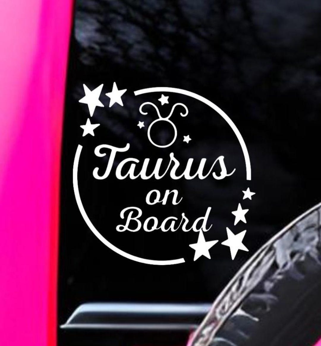 Taurus Zodiac Car Decal: Stubborn & Strong Waterproof Vinyl Sticker - Etsy