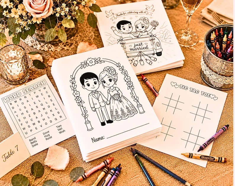 Wedding Activity Book Printable for Kids | Immediate Download ...