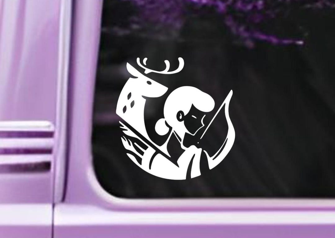 Artemis Moon Goddess Vinyl Decal: Huntress Sticker for Laptop, Car ...