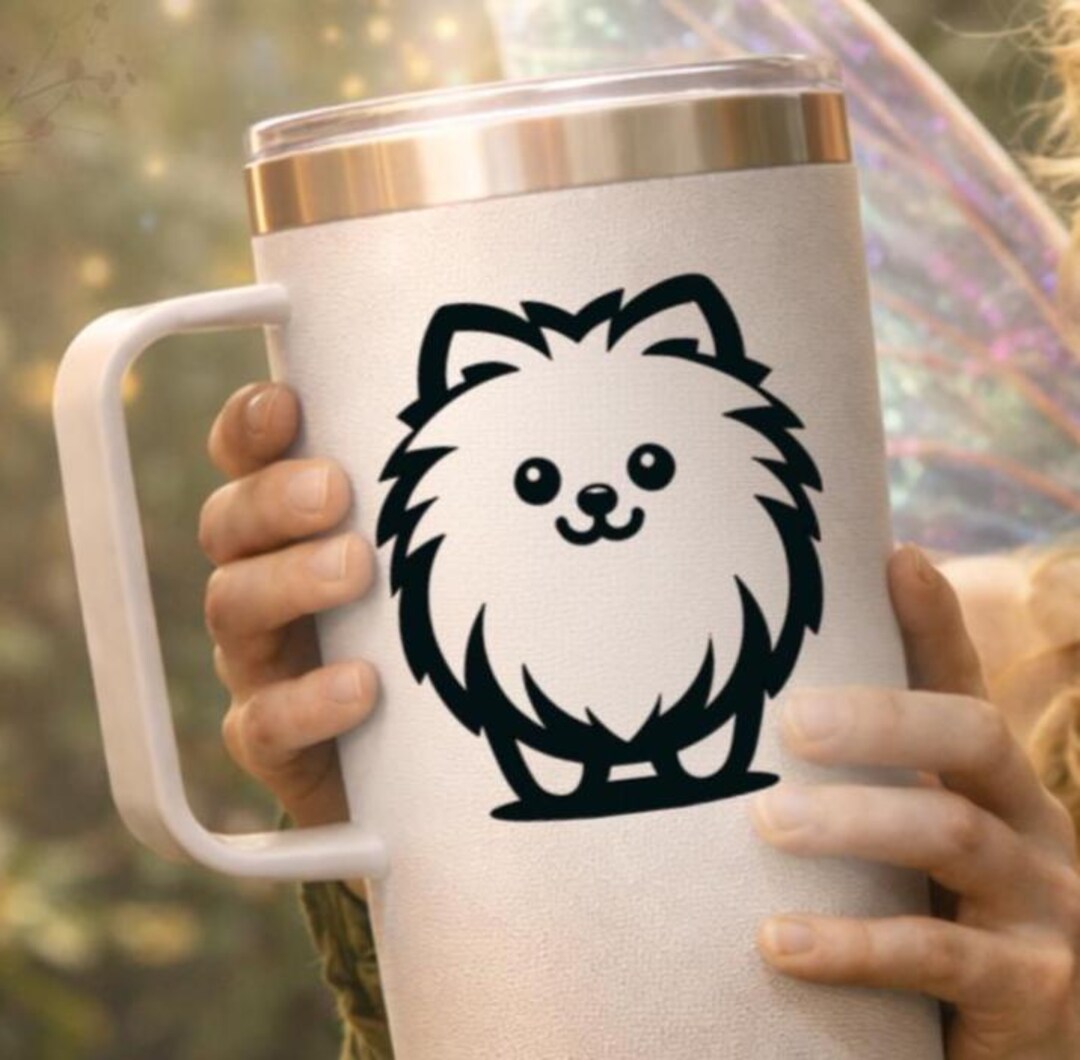 Pomeranian Vinyl Decal: Waterproof Vinyl Sticker for Dog Lovers - Etsy